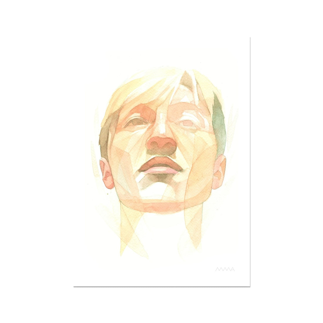 Abstract Jess Watercolor Portrait | Jess Portrait | Matt Murphy Art